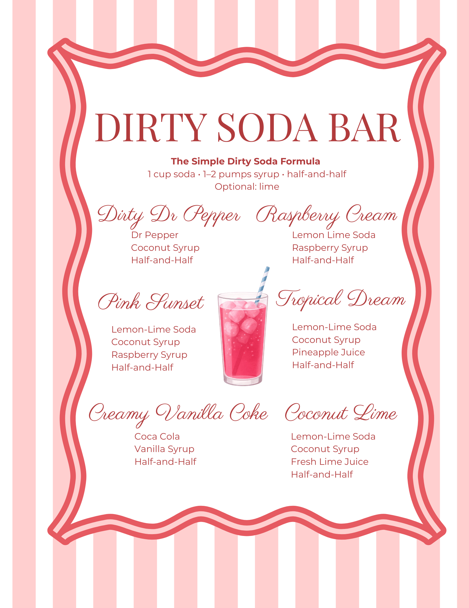 How to Set Up a Dirty Soda Bar at Home (Easy Party Setup Guide)